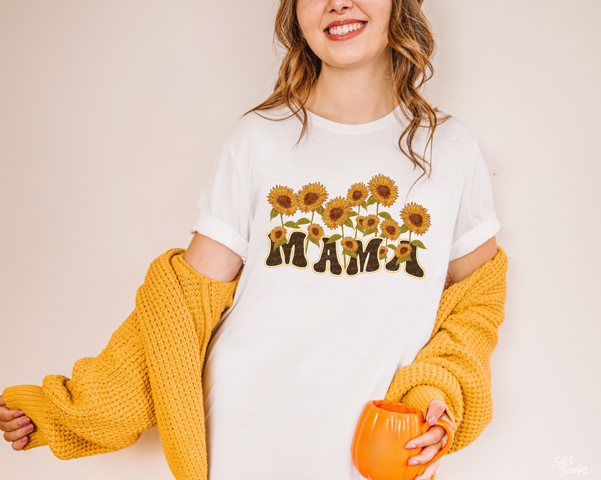 Mama Sunflowers DTF TRANSFER 1500 – Elena Maria Designs