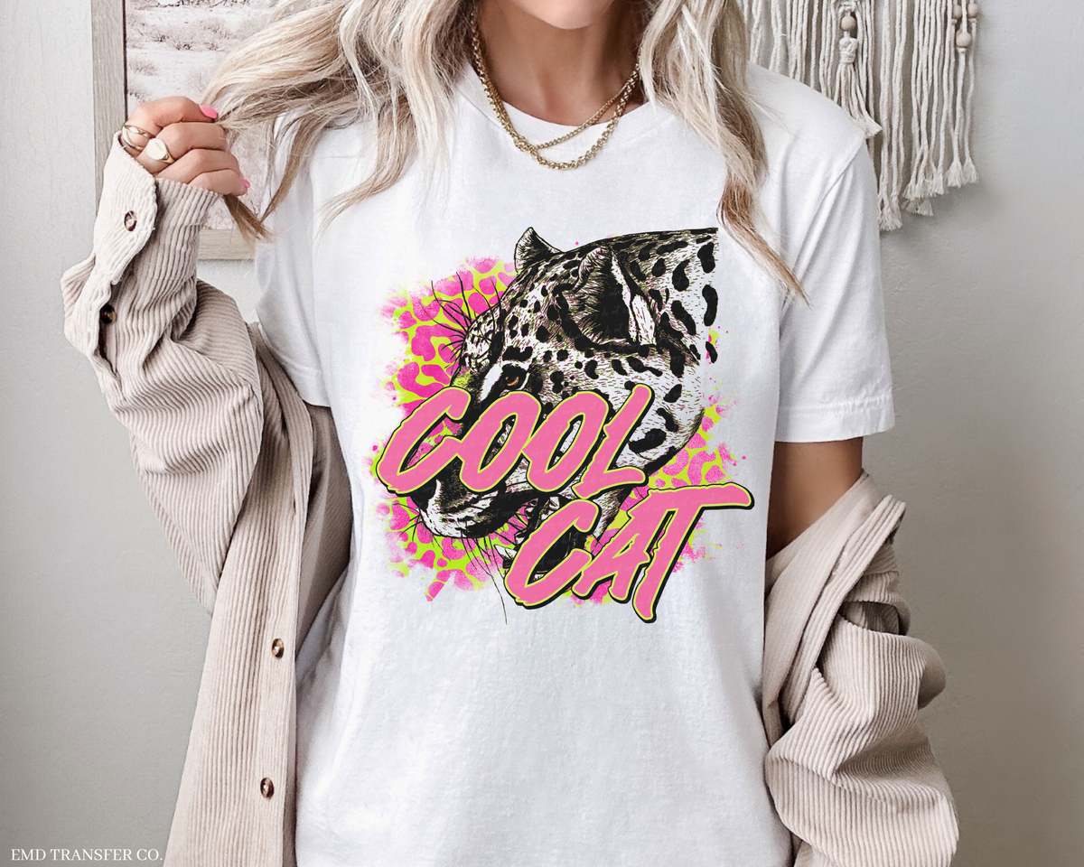 Cool Cat DTF Transfer 4757 – Elena Maria Designs