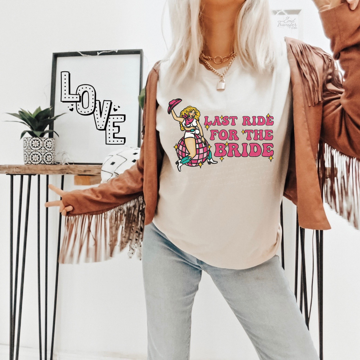 Last Ride For The Bride DTF TRANSFER 6373 – Elena Maria Designs