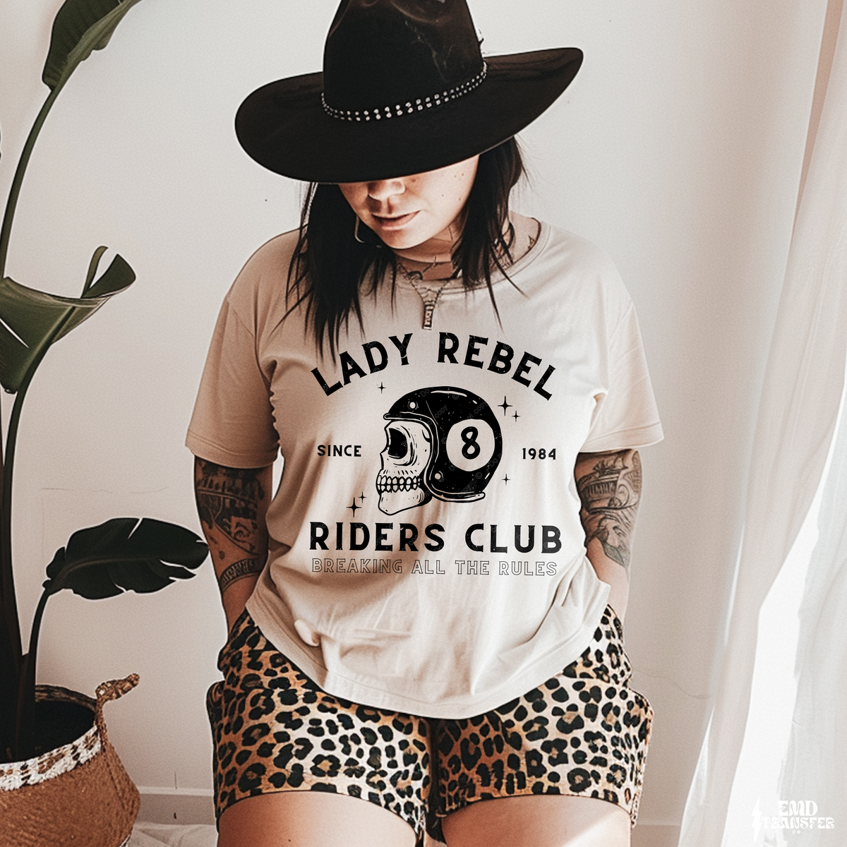 Lady Rebel Riders Club DTF TRANSFER 9308 – Elena Maria Designs
